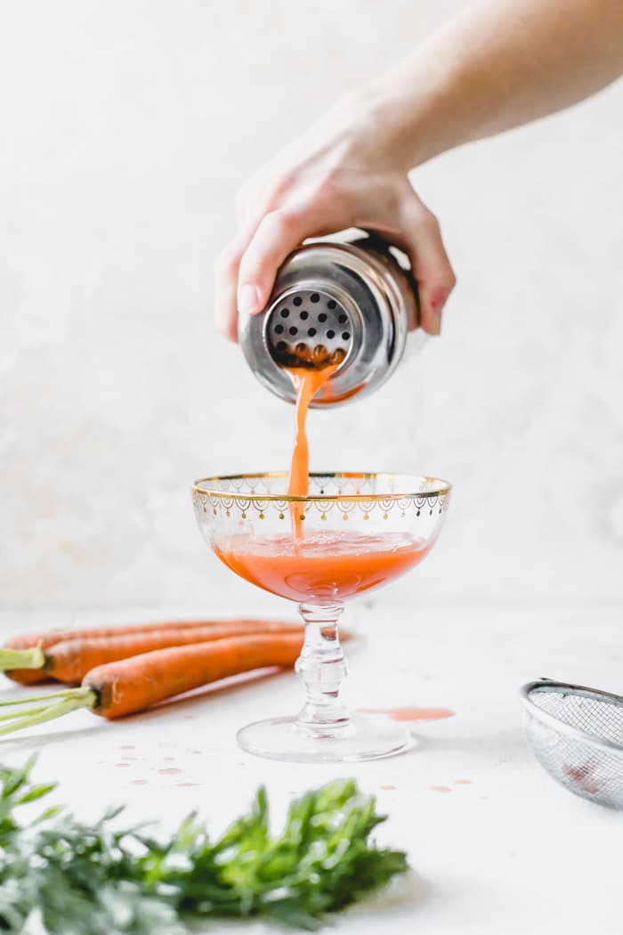 Ginger Carrot Juice Cocktail - The Almond Eater