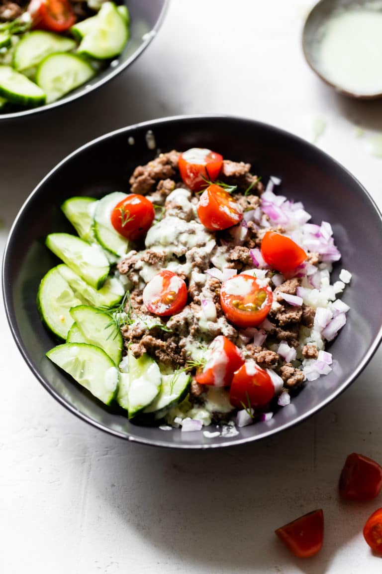 Mediterranean Lamb Bowl - The Almond Eater