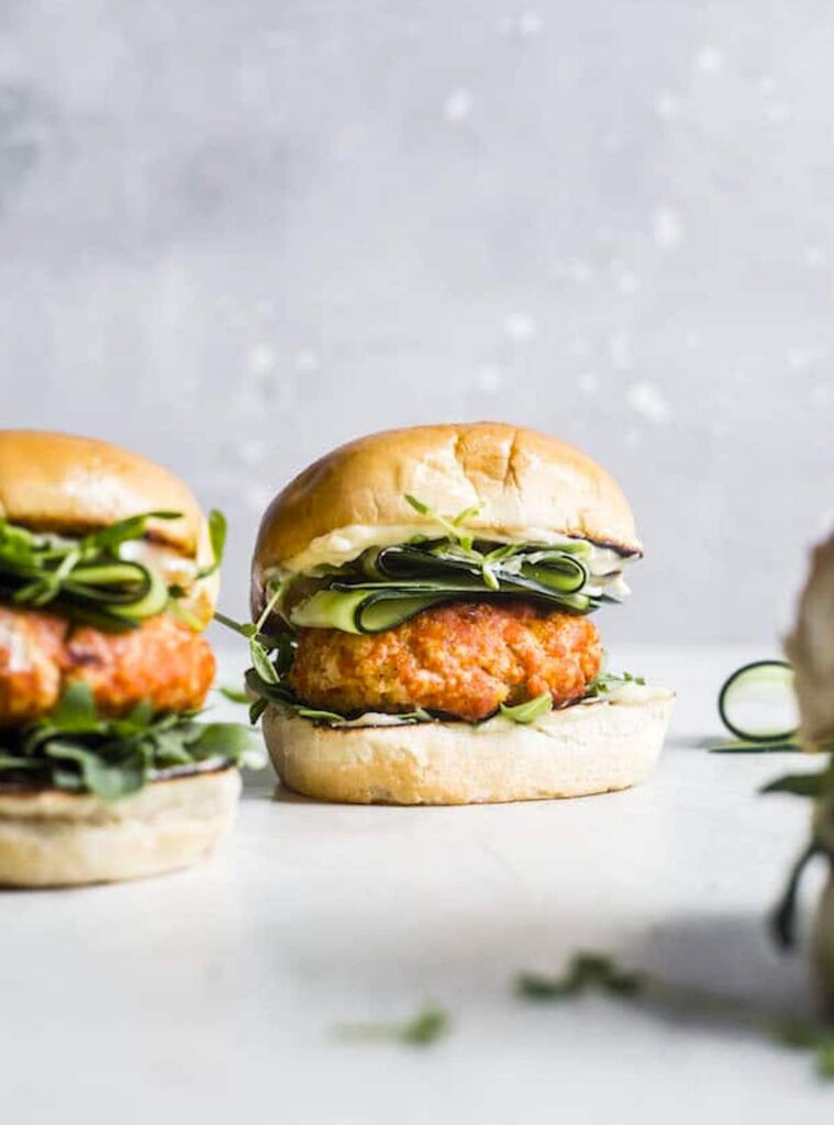 Pan-Seared Salmon Burgers - The Almond Eater