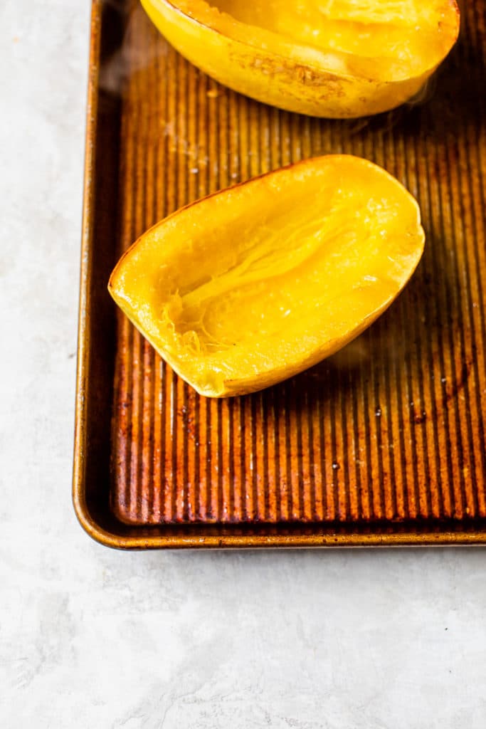 Fresh Tomato Spaghetti Squash Pasta - The Almond Eater