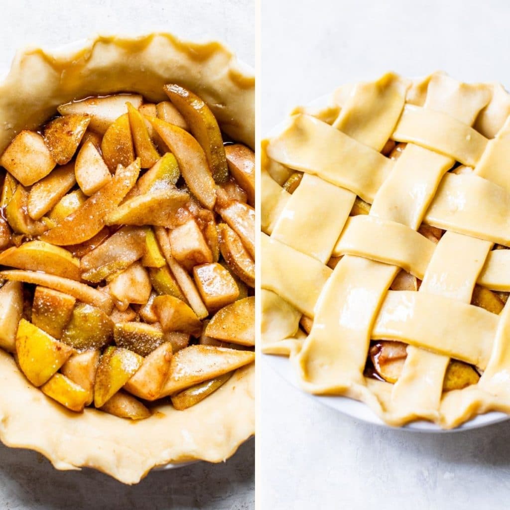 Chai Spice Vegan Pear Pie - The Almond Eater