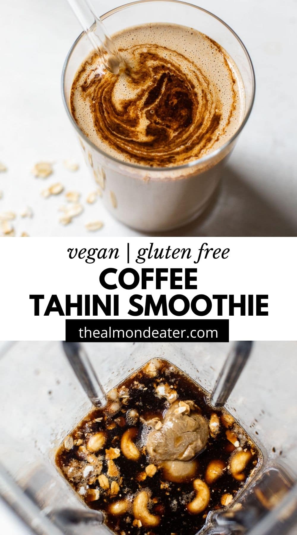 Coffee Tahini Smoothie - The Almond Eater