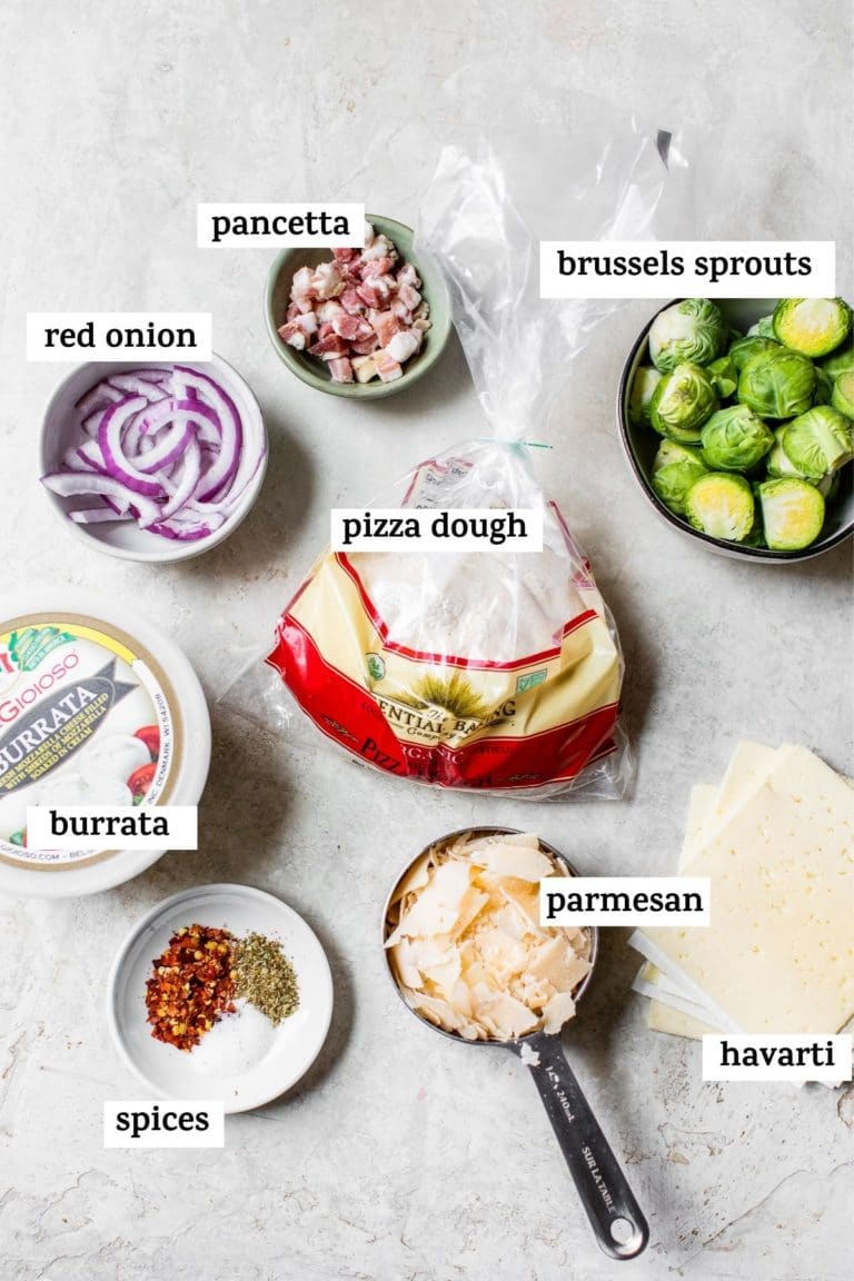 Brussels Sprouts Pizza - The Almond Eater