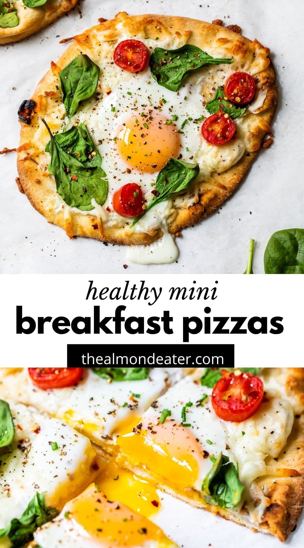 Mini Breakfast Pizzas - The Almond Eater