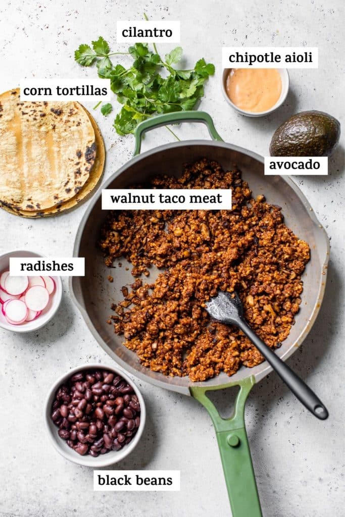 Vegan Walnut Tacos - The Almond Eater