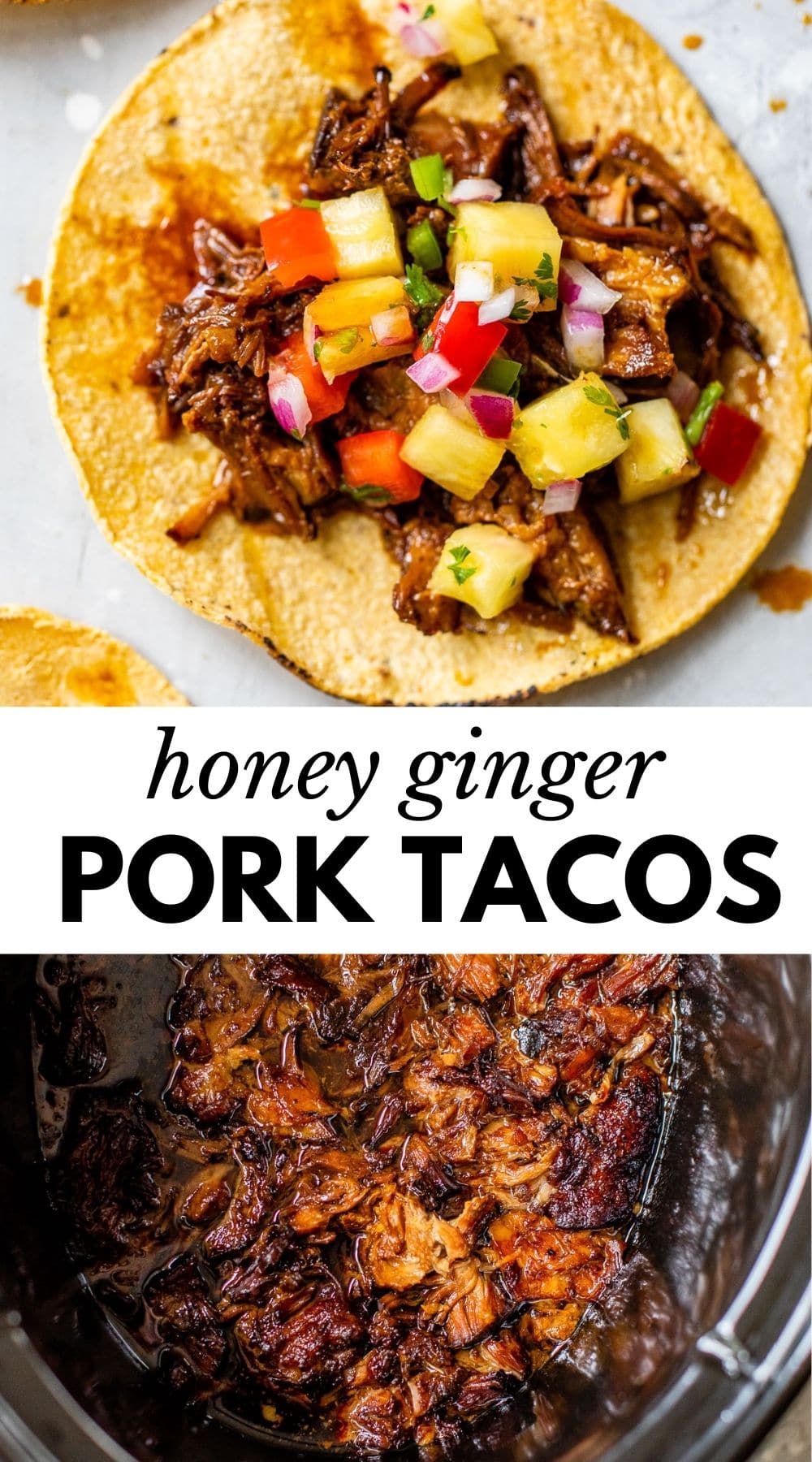 Honey Ginger Pork Tacos - The Almond Eater