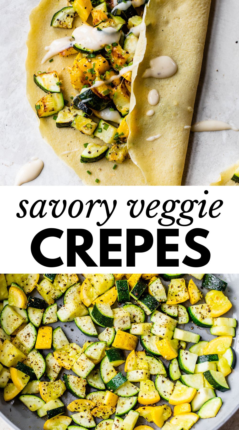 Savory Veggie Crepes - The Almond Eater