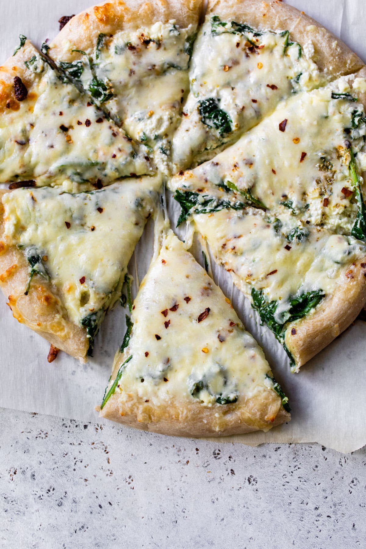 Spinach Pizza The Almond Eater