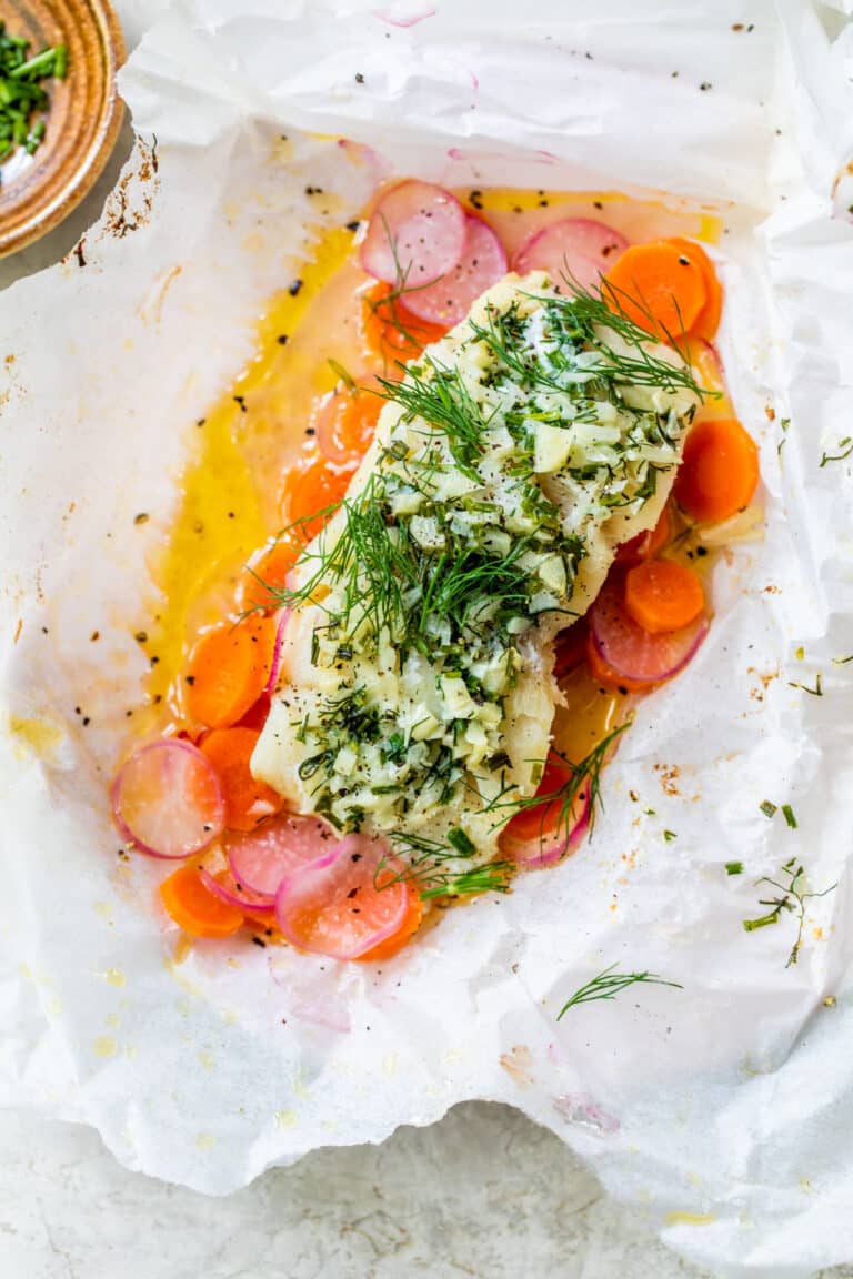 Fish en Papillote (Fish in Parchment) - The Almond Eater