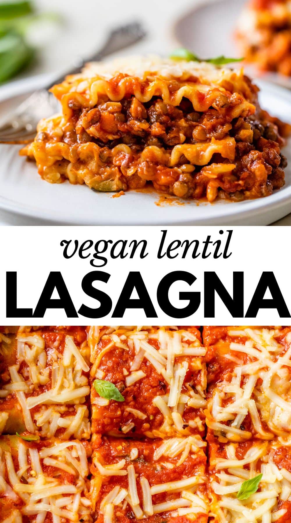 Lentil Lasagna - The Almond Eater