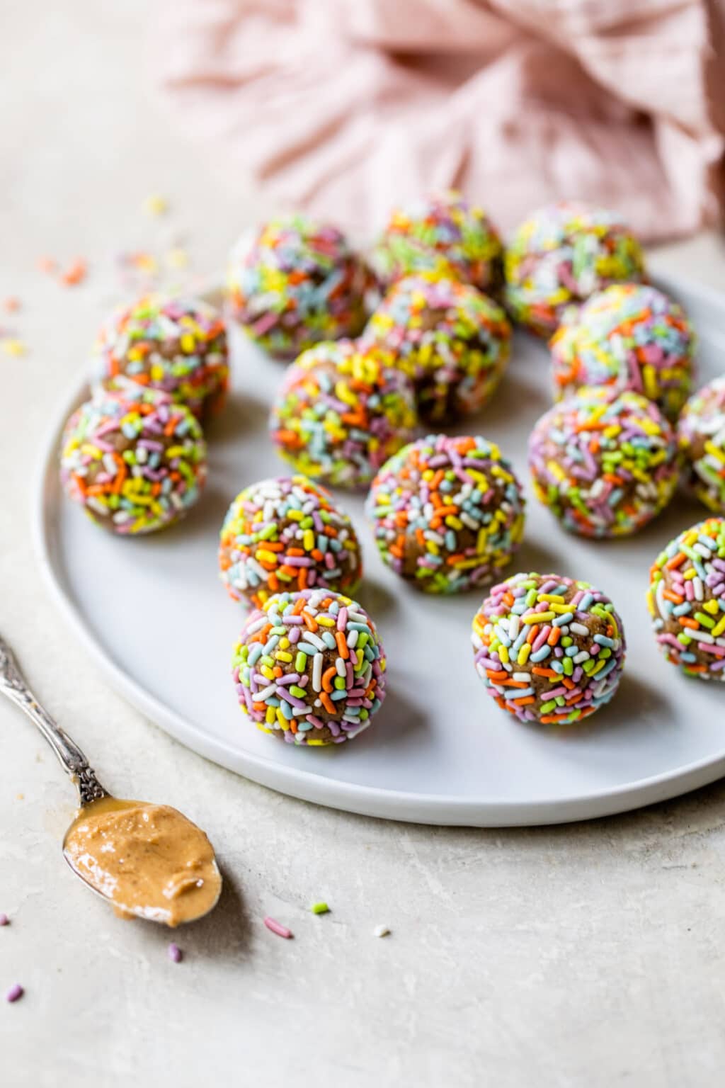 No Bake Birthday Cake Balls - The Almond Eater