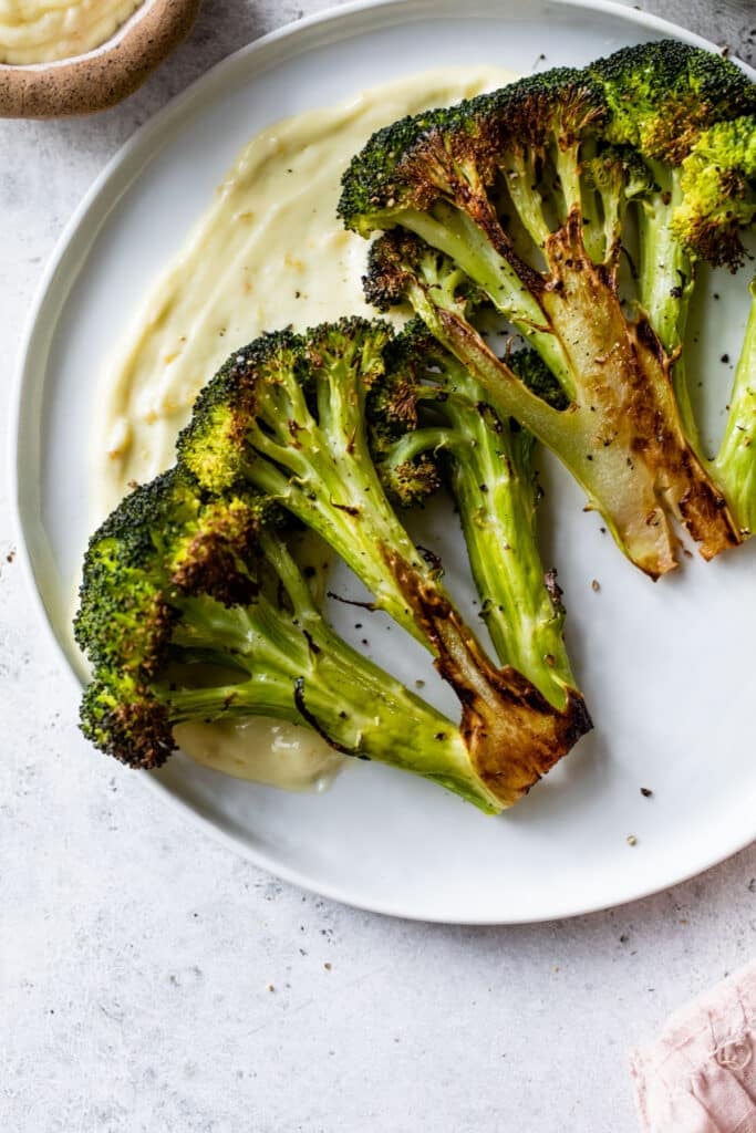Garlic Broccoli Steak - The Almond Eater