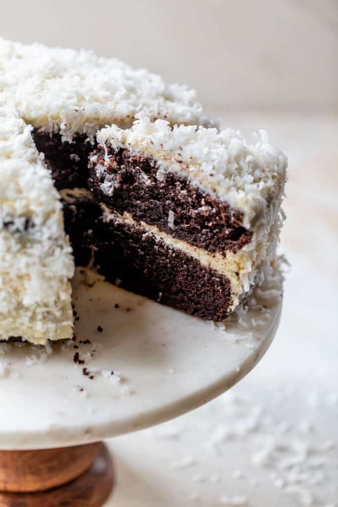 Chocolate Coconut Cake - The Almond Eater