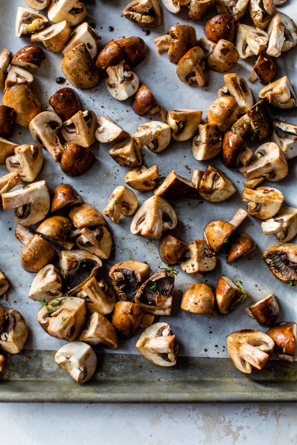 Roasted Mushrooms - The Almond Eater