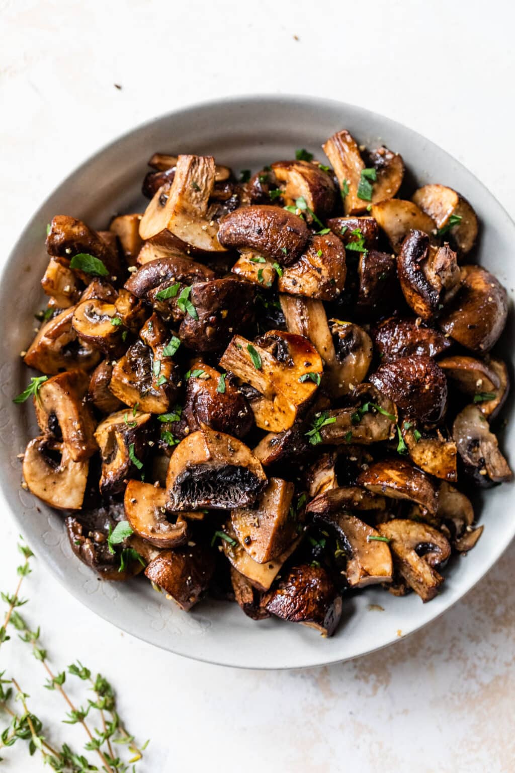 Roasted Mushrooms - The Almond Eater