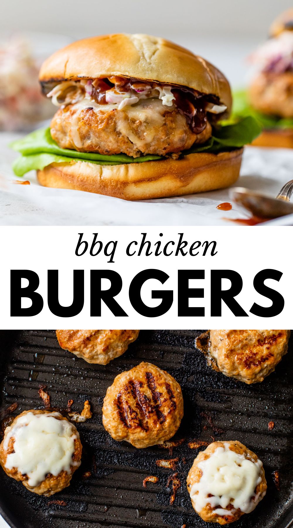 BBQ Chicken Burgers - The Almond Eater