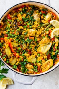 Vegetable Paella - The Almond Eater