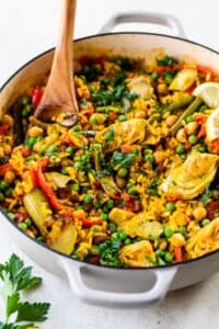 Vegetable Paella - The Almond Eater