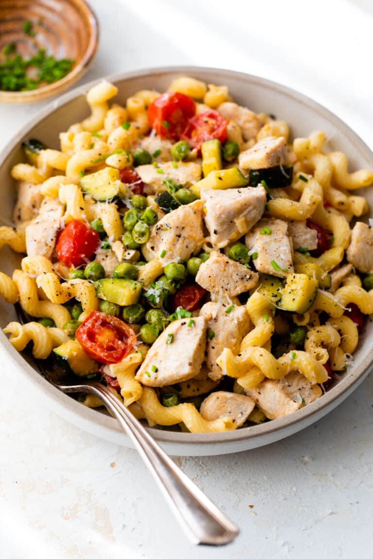 Chicken Pasta Primavera - The Almond Eater