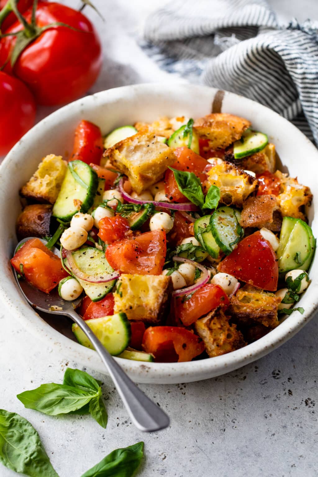 Classic Panzanella Salad - The Almond Eater