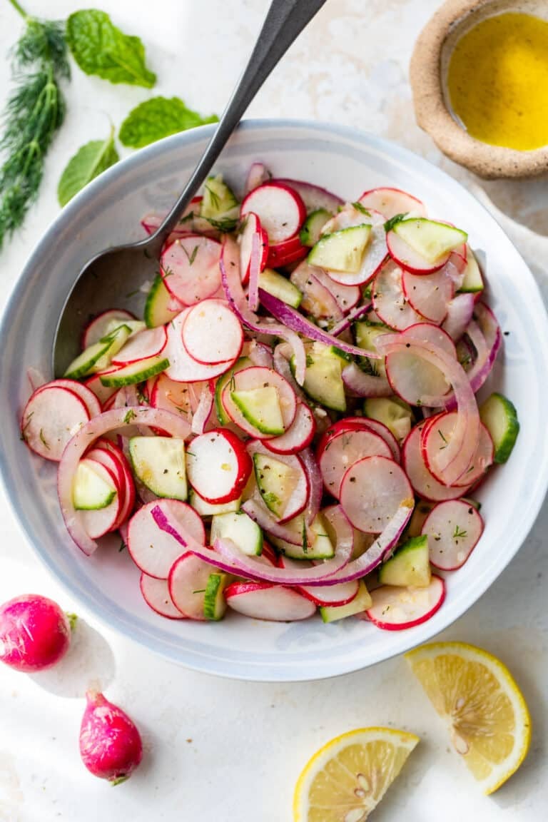Radish Salad - The Almond Eater
