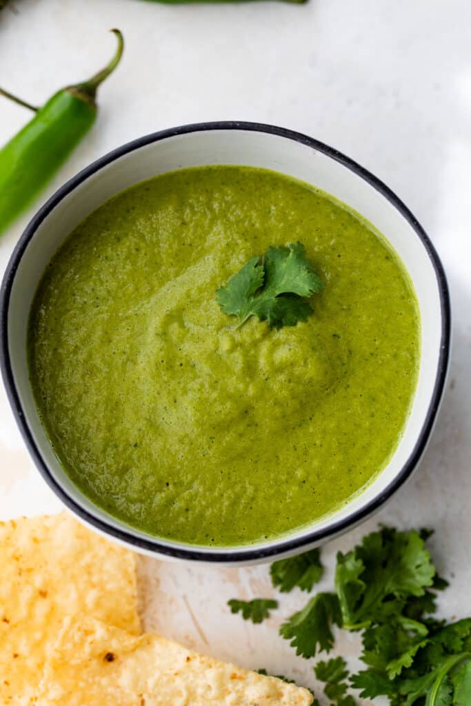 Serrano Salsa - The Almond Eater