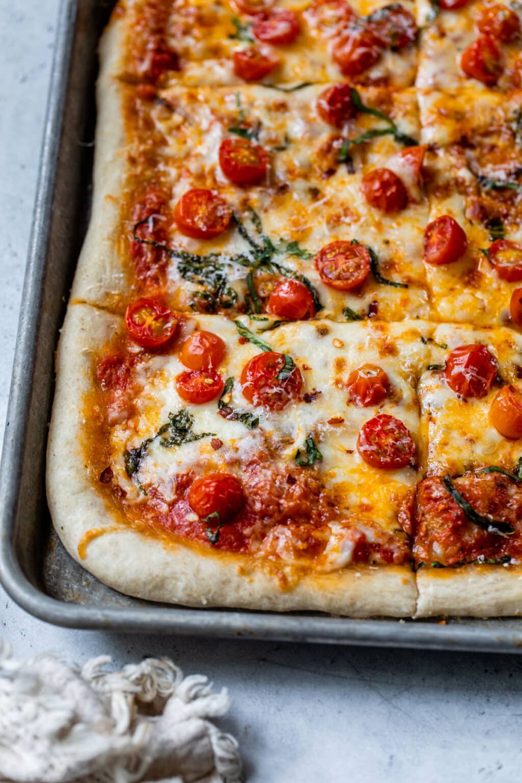 Sheet Pan Pizza - The Almond Eater