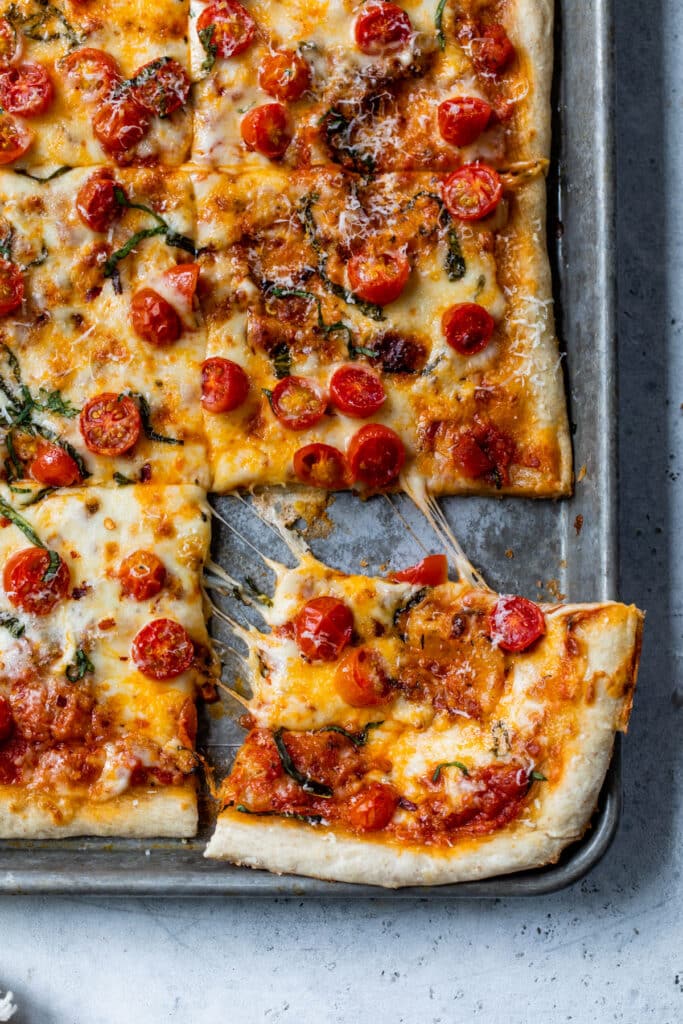 Sheet Pan Pizza - The Almond Eater
