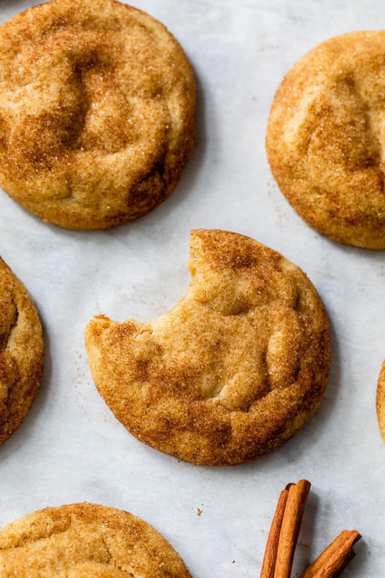 Brown Butter Snickerdoodles - The Almond Eater