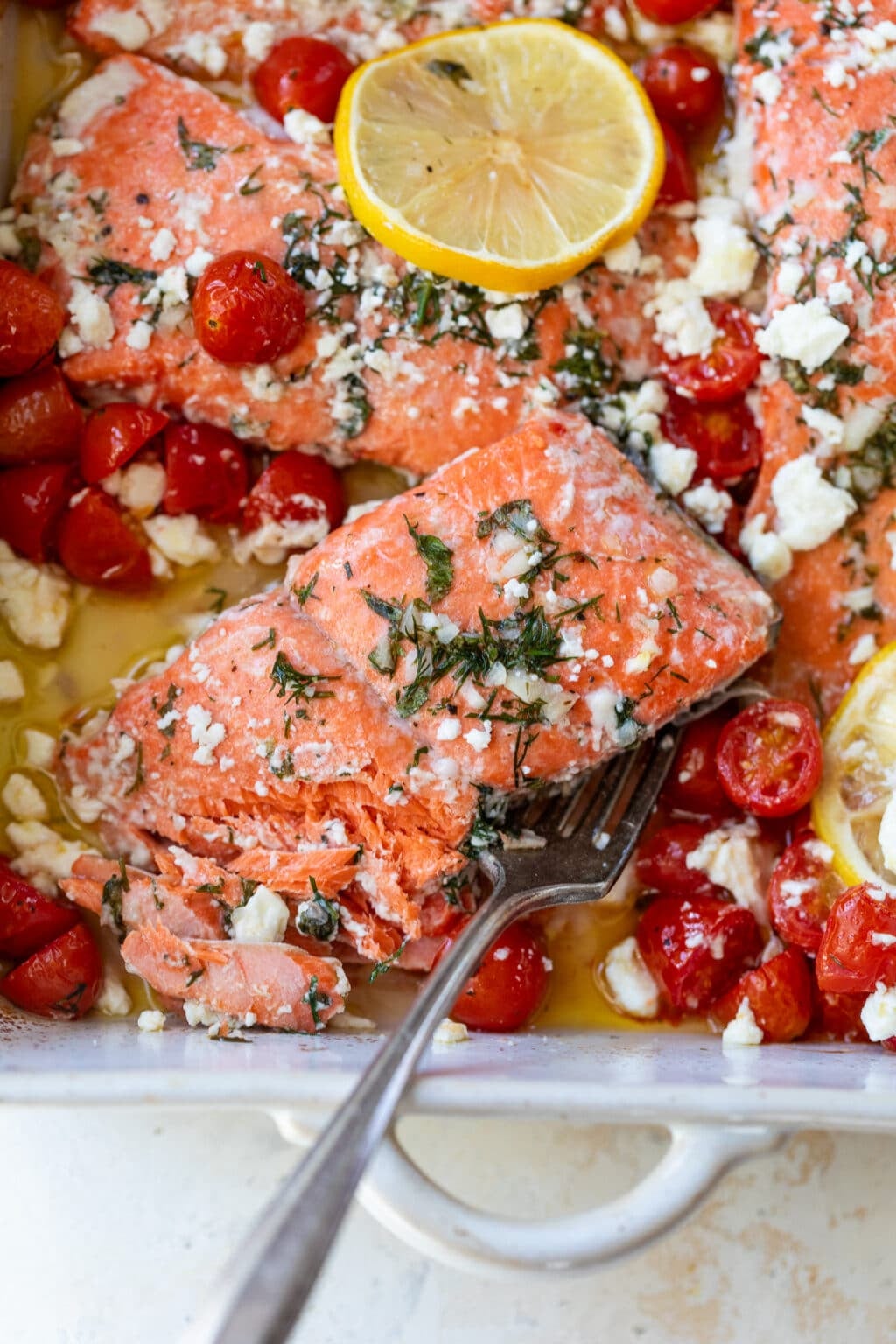 Greek Salmon - The Almond Eater