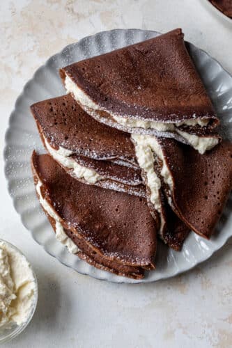 Chocolate Crepes - The Almond Eater