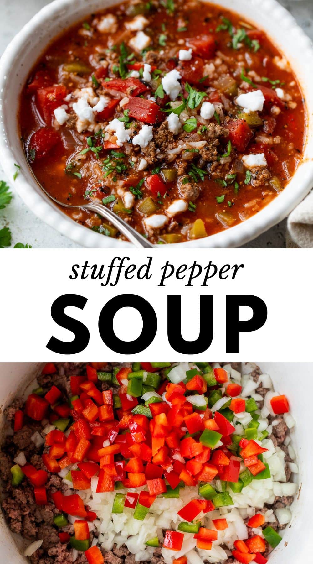 Stuffed Pepper Soup - The Almond Eater