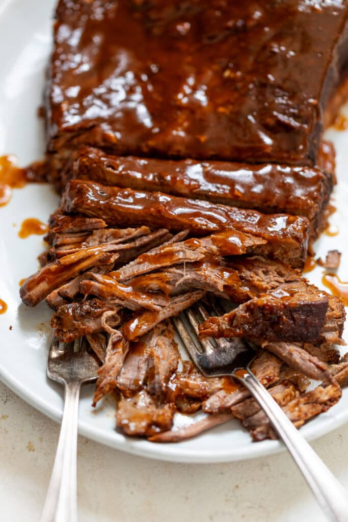 Slow Cooker Beef Brisket - The Almond Eater