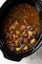 Slow Cooker Lamb Stew - The Almond Eater