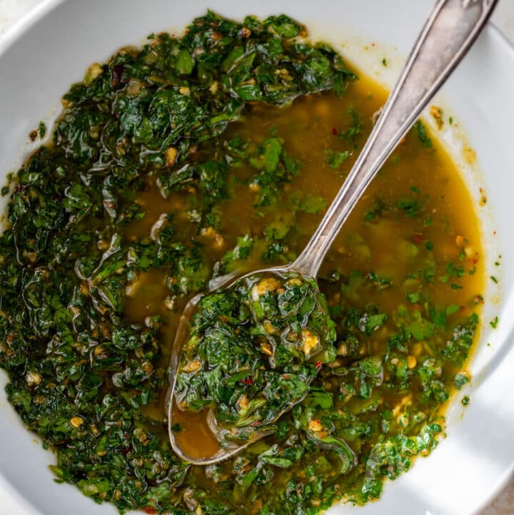 Homemade Chimichurri Sauce - The Almond Eater