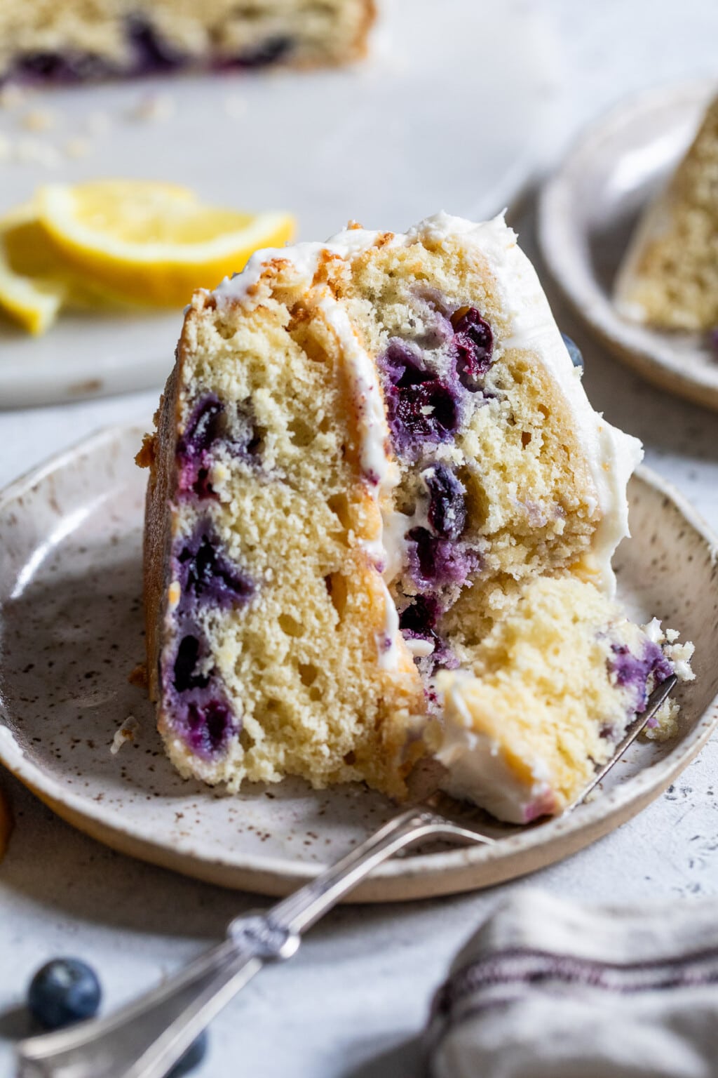 Lemon Blueberry Cake - The Almond Eater