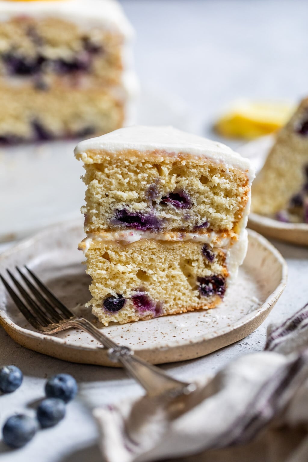 Lemon Blueberry Cake - The Almond Eater
