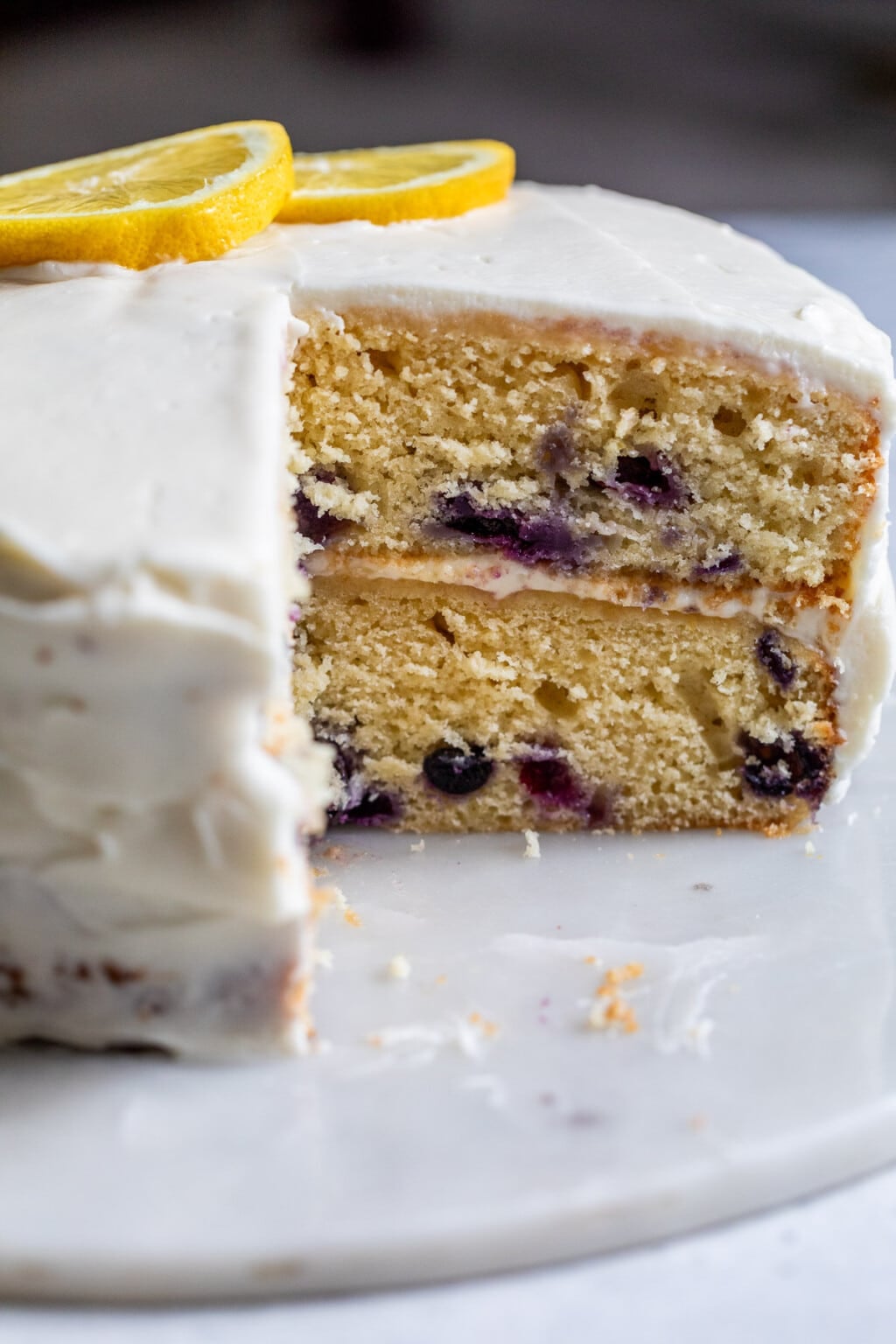 Lemon Blueberry Cake - The Almond Eater