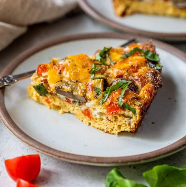 Crustless Vegetable Quiche - The Almond Eater