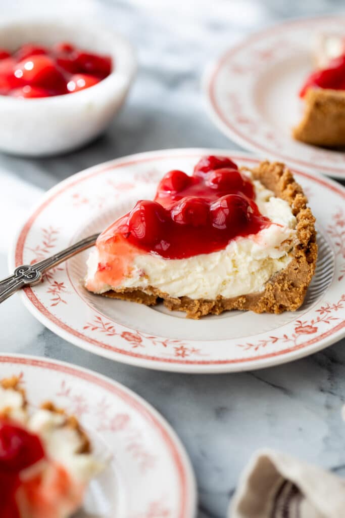 No Bake Cherry Cheesecake - The Almond Eater